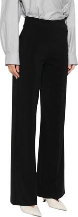 Patrizia Pepe Femme, Pantalons, Noir, Taille: 40 FR Pantalon Palazzo Ceintur&eacute;