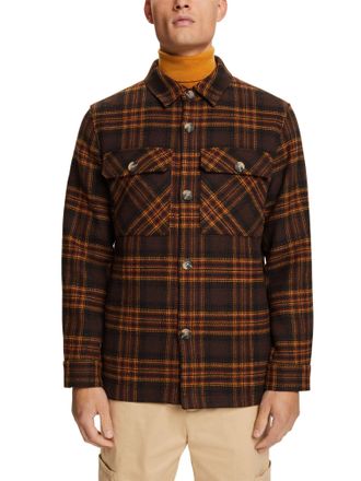 Esprit Herren 093EE2G316 Jacke, 201/DARK Brown 2, XXL