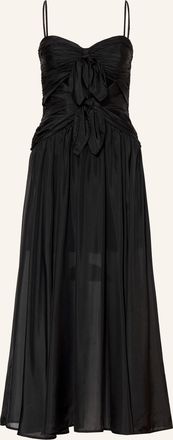 Zimmermann Seidenkleid Aster Mit Cut-Outs schwarz