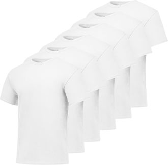 Hanes Herren Kurzarm Set, Rundhalsausschnitt, Baumwoll-t-Shirts, Vorteilspackungen, 4er-Oder 6er-Pack Hemd, Wei&szlig;, 3X-Gro&szlig;