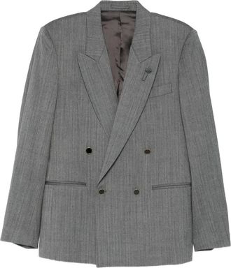 Lardini Homme, Vestes, Gris, Taille: XL Blazer crois&eacute;