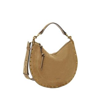Isabel Marant Sac Oskan soft zip en cuir de veau velours