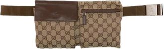 Gucci Pre-owned Vintage Canvas Belt Bag - - Pre-owned - Damen - Beige - ONE SIZE