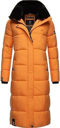 Marikoo Reliziaa - Manteau dhiver chaud et matelassé pour femme - Avec capuche amovible - Tailles XS à XXL, Sorbet abricot, S
