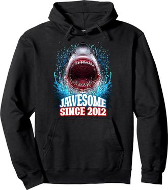 BDAZ 14. Geburtstag Jawesome Seit 2012 Shark 14 Jahre alt Pullover Hoodie