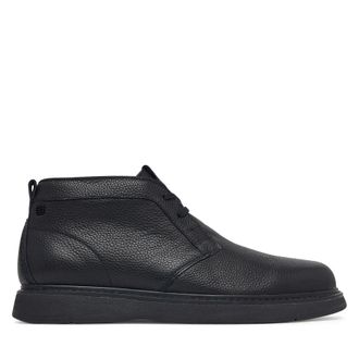 Tommy Hilfiger Halbschuhe Tommy Hilfiger Comfort Leather Chukka FM0FM06075 Schwarz