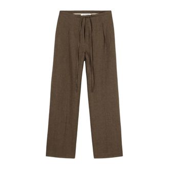 R&oacute;he Femme, Pantalons, Brun, Taille: 40 FR Pantalon D&eacute;contract&eacute; &agrave; Cordon de Serrage
