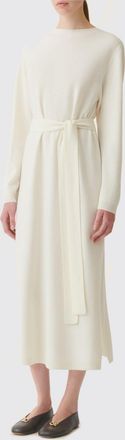 Fabiana Filippi Midi-Strickkleid aus Wolle und Kaschmir mit Tailleng&uuml;rtel