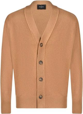 Gran Sasso Homme, Pulls, Brun, Taille: L Cardigan 4 bottoni