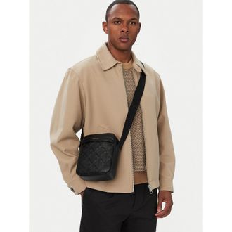 Calvin Klein Umh&auml;ngetasche Calvin Klein Emblem Aop Deboss Reporter LV04D3562G Schwarz