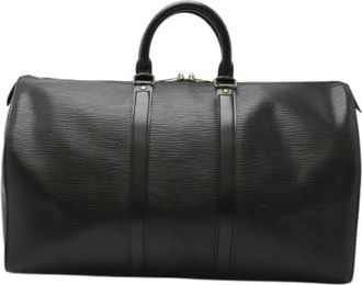 Louis Vuitton unisex, Pre-owned, Noir, Taille: ONE Size Sac Week-end en Cuir Pre-owned