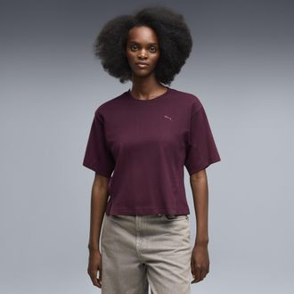 Puma T-shirt d&eacute;contract&eacute; HER Femme, V&ecirc;tements, Rouge, XL