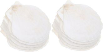 Valiclud 35stücke Teiliges Weißes Jakobsmuschel DIY Bastelarbeiten Natürliche Strandmuscheln Vielseitige Küstendekoration Partyaccessoire Und Aquarium-landscha