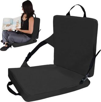 Generico Stadionsitze, Sitzkissen mit Rückenlehne, tragbar, zum Sitzen im Freien, Camping, Konzerte und Aktivitäten