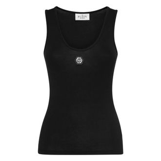 Philipp Plein Femme, Tops, Noir, Taille: 38 FR D&eacute;bardeur