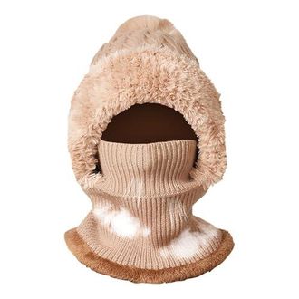 Generic Bonnet tricot&eacute; pour homme - &Eacute;charpe thermique 3D, chapeau dhiver tricot&eacute; r&eacute;sistant au froid, usage polyvalent, unisexe, chaud et respirant, cache-cou 