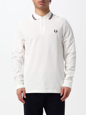 Fred Perry Polo &agrave; manches longues en piqu&eacute; de coton avec logo brod&eacute;