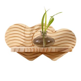 Generico Schwebende Regale f&uuml;r Wand, Organizer f&uuml;r Ecke, Eckregal in Herzform, Wandmontage, f&uuml;r Schlafzimmer, Wohnzimmer, K&uuml;che, B&uuml;ro, Apartment, Caf&eacute;