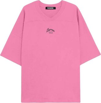 Barrow Barrow, unisex, Tops, Rose, Taille: XS T-Shirt En Jersey