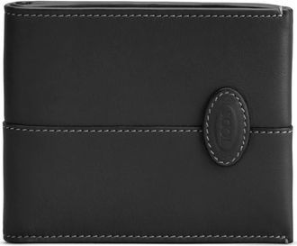 Tod's Homme, Accessoires, Noir, Taille: ONE Size Portefeuille Bi-fold