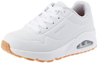 Skechers Jungen Uno Stand on Air Sneaker, White Synthetic Trim, 36.5 EU