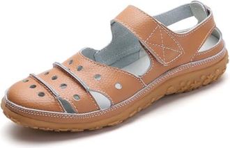 Generic Chaussures antidérapantes pour femme - Design plat confortable avec fermeture - Chaussures polyvalentes pour le travail et idéales pour le printemps e