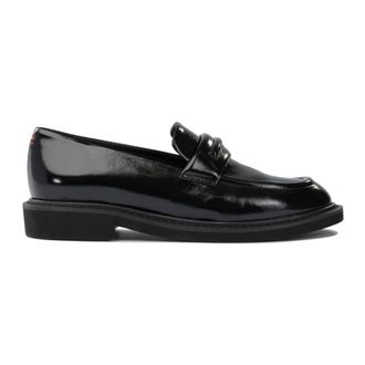 Halmanera Schwarze Lederloafer f&uuml;r Frauen - - Shoes - Damen - Schwarzk - 36 EU