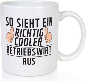 Generic Richtig Cooler Betriebswirt | Betriebswirtschaft - Tasse Weiss - Kaffeetasse/Geschenk/Familie