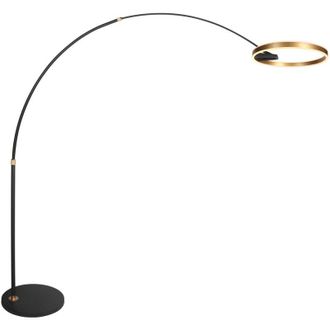 Steinhauer Steinhauer - lampadaire - Ringlux - or - m&eacute;tal - lampe arqu&eacute;e