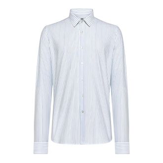 Roberto Ricci Design Rrd, Homme, Chemises, Bleu, Taille: 3XL Oxford Jacquard Open Shirt