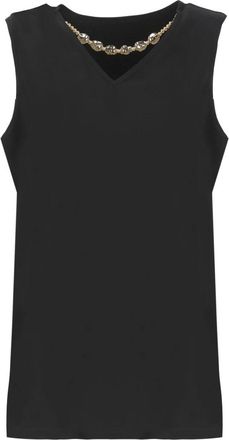 Fabiana Filippi Femme, Tops, Noir, Taille: 40 FR V-neck Blouse