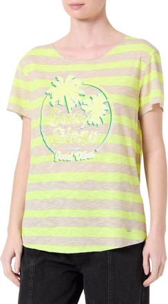 Key Largo Damen WT SAN Diego Round T-Shirt, neon Yellow-beige (2410), X-Small