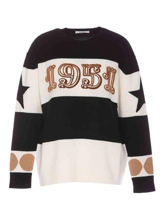 Max Mara Rundhalspullover - Schwarz