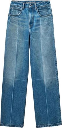 Alexander Wang Femme, Jeans, Bleu, Taille: W27 Wide Leg Denim Jeans