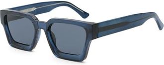 Generic Lunettes De Soleil Polaris&eacute;es &Agrave; Monture Carr&eacute;e Tendance For Hommes Et Femmes, Id&eacute;ales For La Conduite, Les Vacances Et La Photographie De Rue.(Blue)