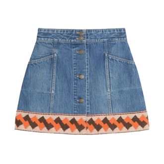 Valentino Garavani Denim Minirock - - Skirts - Damen - Blau - S