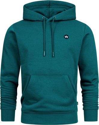 Kronstadt Herren KSLars Hoodie Sweatshirt mit Kapuze aus Baumwollmix | Kapuzenpullover f&uuml;r M&auml;nner Mediterranea, S