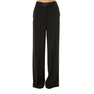 Simona Corsellini Pantalon tailleur &eacute;l&eacute;gant - Femme - Pantalons - Noir - Taille: 42 FR