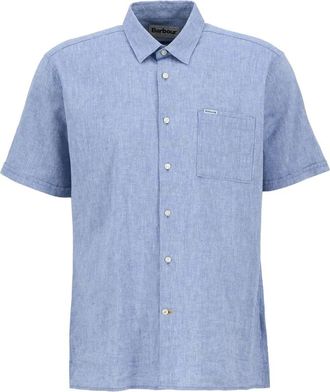 Barbour Homme, Chemises, Bleu, Taille: M Nelson S/S Summer Fit Shirt
