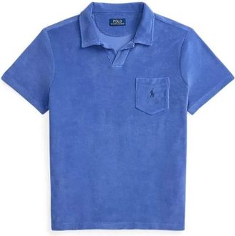 Polo Ralph Lauren Homme, Tops, Bleu, Taille: XL Polo en coton &eacute;ponge l&eacute;ger