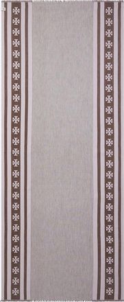 Tory Burch Damen L&auml;nglicher Schal mit Logo und Streifen