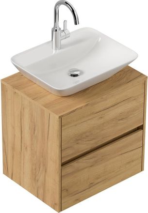 Magnolia Home Badm&ouml;bel Taifun 60cm mit modernem Aufsatzwaschbecken