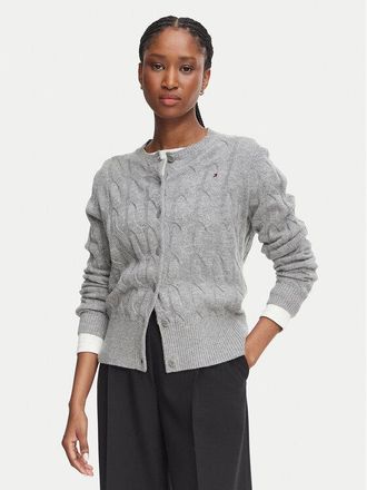 Tommy Hilfiger Strickjacke WW0WW52191 Grau Regular Fit