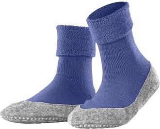 Falke Cosyshoe W HP Laine Picots sur la Semelle Chaussettes stoppeurs, Bleu Water 6550, 37/38 EU Femme