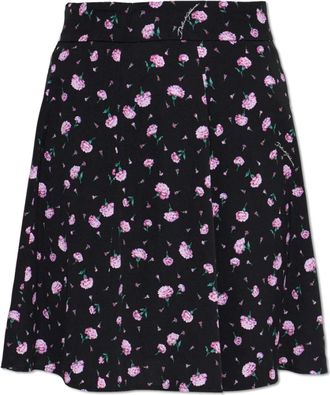 Dolce & Gabbana Femme, Jupes, Noir, Taille: 38 FR Jupe en Soie &agrave; Motif Floral