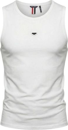 Antony Morato Homme, Tops, Blanc, Taille: L D&eacute;bardeur Ras du Cou en Coton