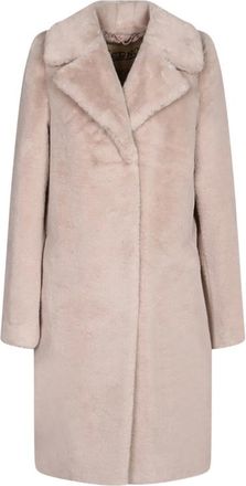 Herno Faux-fur Notched-lapels Coat