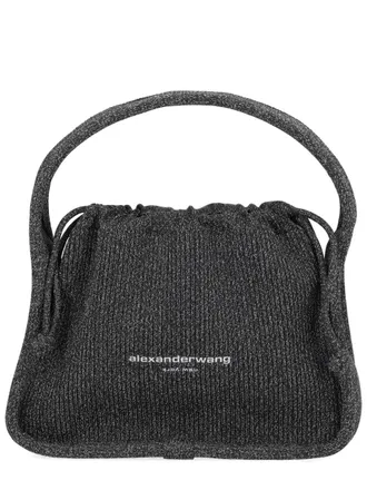 Alexander Wang Womens Small Ryan Bag Black Polyester Handbags Hand