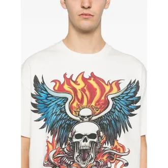 Who Decides War by Ev Bravado Bone T-Shirt - White
