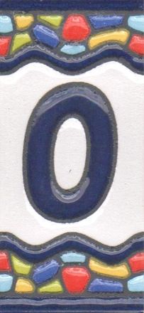 Generic Hausnummern, spanische Keramiknummern und Buchstaben, Fliesen, Kirchenfenster-Design, Fliesengr&ouml;&szlig;e: 7,5 cm x 3,5 cm, Rahmen f&uuml;r 3 bis 10 Fliesen (Buch